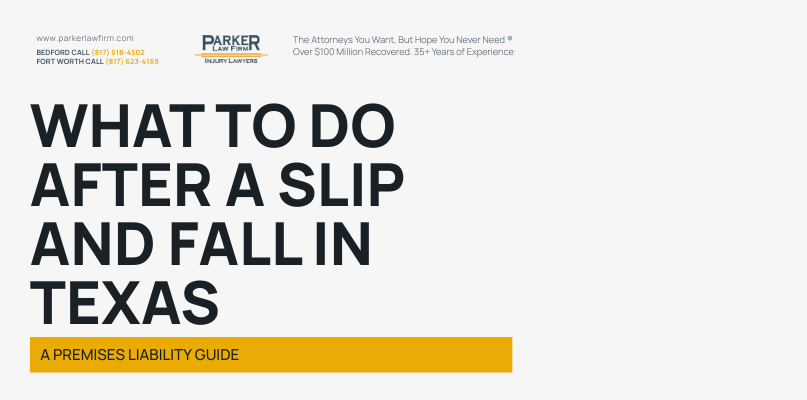 What to Do After a Slip and Fall in Texas: A Premises Liability Guide ...